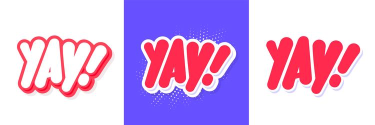 Goal handwritten lettering stickers set Royalty Free Vector