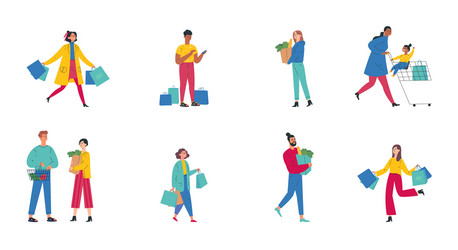 Happy Shopping Vector Images (over 100,000)