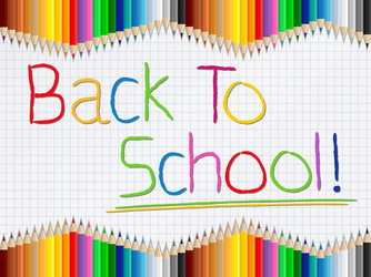 Poster with colorful markers Royalty Free Vector Image