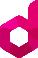 Hexagon letter d logo icon design Royalty Free Vector Image