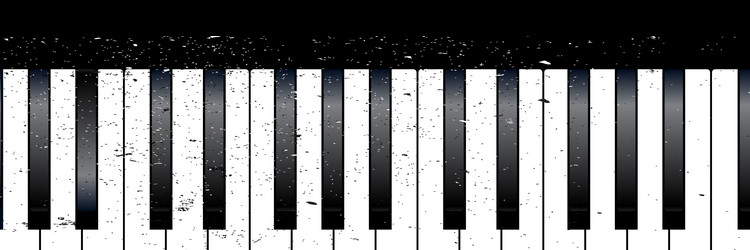Grand piano with inverted colors Royalty Free Vector Image