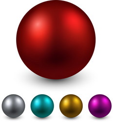 Set of color balls Royalty Free Vector Image - VectorStock