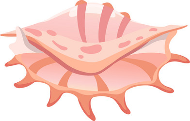 Single shell icon cartoon style Royalty Free Vector Image