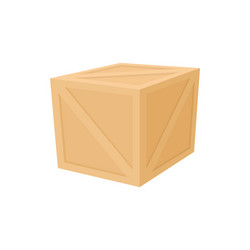 Wooden boxes containers crates and packages Vector Image