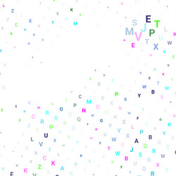 Abstract texture with letters Royalty Free Vector Image