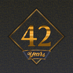 42 Gold Years Vector Images (over 190)