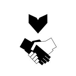 Businessmen handshake icon hand shake and money Vector Image