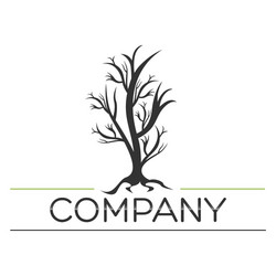 Letter r tree branch formed from twigs leaves Vector Image