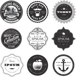 Set of labels Royalty Free Vector Image - VectorStock