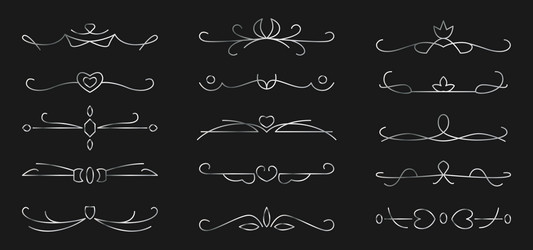Filigree Underline Vector Images (over 340)