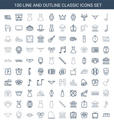 Classic icons Royalty Free Vector Image - VectorStock