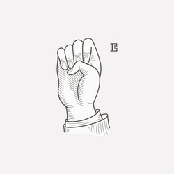 Sign Language Letter E Vector Images (over 220)