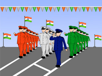 India Republic Day Parade Vector Images (87)