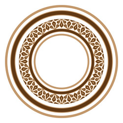 Royal decorative round frame Royalty Free Vector Image