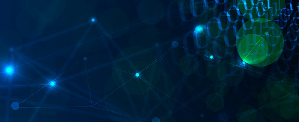 Artificial intelligence technology web background Vector Image