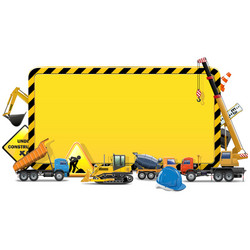 Construction frame Royalty Free Vector Image - VectorStock