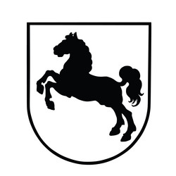 Lower saxony state map germany province silhouette
