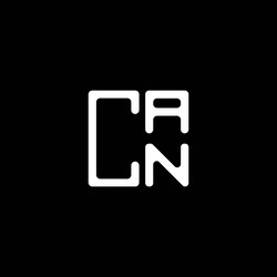 Can letter logo creative design with graphic can Vector Image