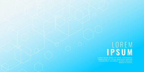 Blue technology hexagonal background design Vector Image