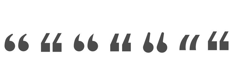 A quotemarks quotation quote speech mark commas Vector Image