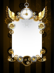 Three banners with clock Royalty Free Vector Image