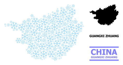 Frost composition map segovia province Royalty Free Vector