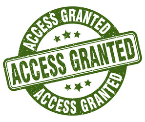 Limited access stamp label round Royalty Free Vector Image