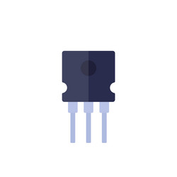 Modern silicon wafer icon or semiconductor Vector Image