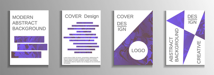 Creative fluid backgrounds from current forms Vector Image