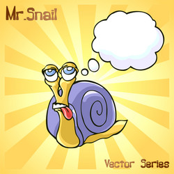 Cute snails seamless pattern funny cartoon Vector Image