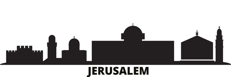 Architecture City Israel Jerusalem Skyline Vector Images (over 110)