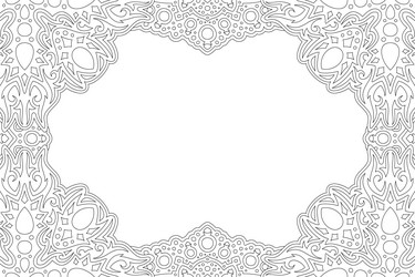 Adult Coloring Book Border Vector Images (over 1,300)