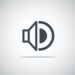 Simple sound icon Royalty Free Vector Image - VectorStock