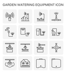 Watering equipment icon Royalty Free Vector Image