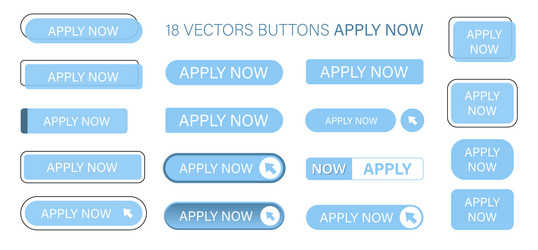 Register now button in flat style for application Vector Image