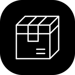 Box product development icon with blue and green Vector Image