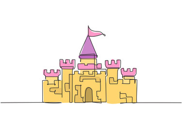 Castle Line Drawing Vector Images (over 1,800)