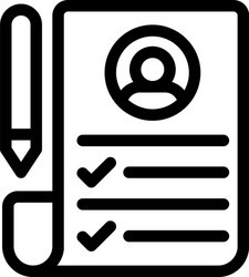 Student profile Royalty Free Vector Image - VectorStock