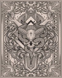 Demon Devil Border Vector Images (over 200)