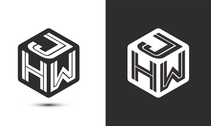 Qrt letter logo design with cube logo logo modern Vector Image