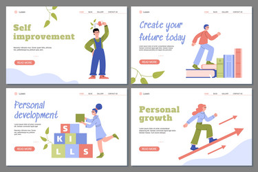 Personal growth self development and training Vector Image