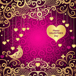 Christmas dark purple frame with mandala and gold Vector Image