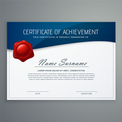 Modern geometric shape certificate design template