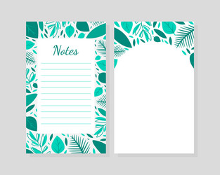 Decorative sheets for notes cartoon Royalty Free Vector