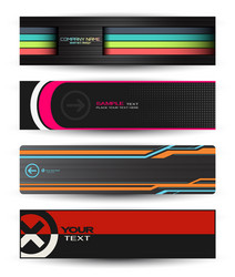 Header banners Royalty Free Vector Image - VectorStock