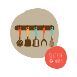 Cute set of kitchenware appliance Royalty Free Vector Image