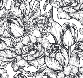 Beautiful hand drawn corner composition Royalty Free Vector