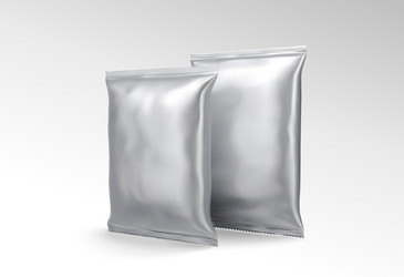 Silver foil pack Royalty Free Vector Image - VectorStock