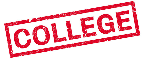 College rubber stamp Royalty Free Vector Image