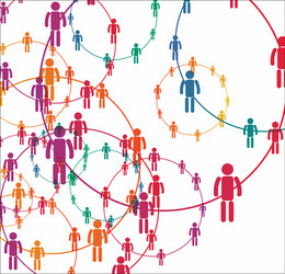 Human connection Royalty Free Vector Image - VectorStock